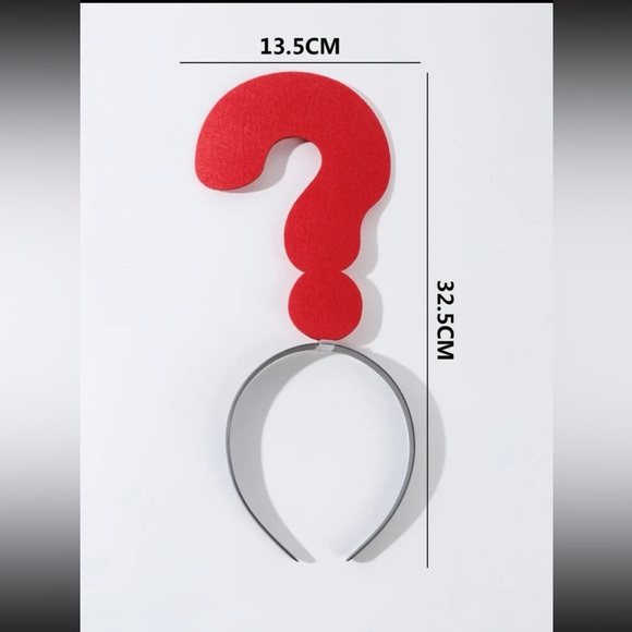 Kathrono | Accessories | Awesome Pop Art Large Question Mark Headband ...